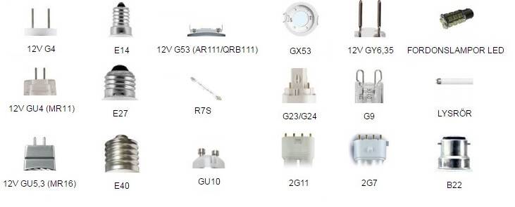 Stort utbud på Lampor och LED-belysning